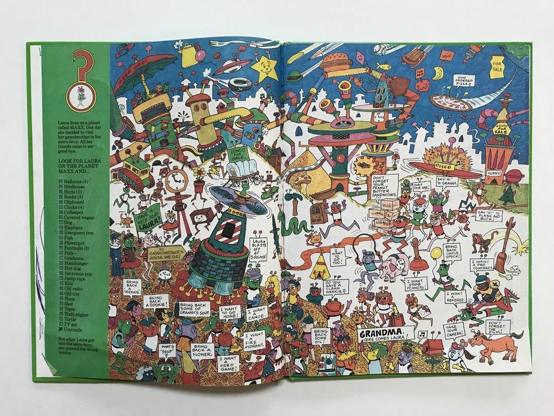 1990 Where Are They Look for Laura Fun Search and Find Kids - Etsy