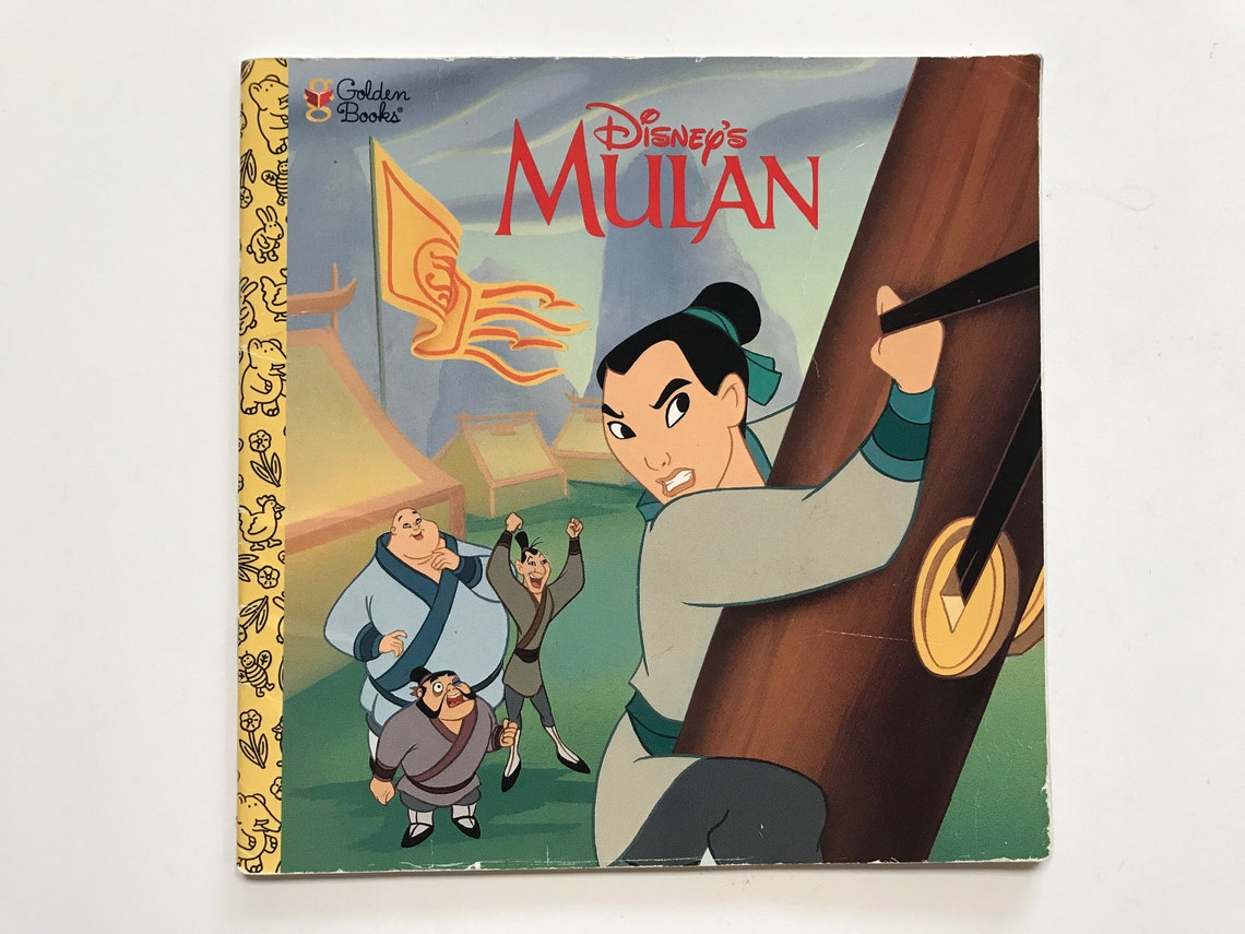 1998 Disney Mulan Softcover Kids Book Golden Books Reading - Etsy