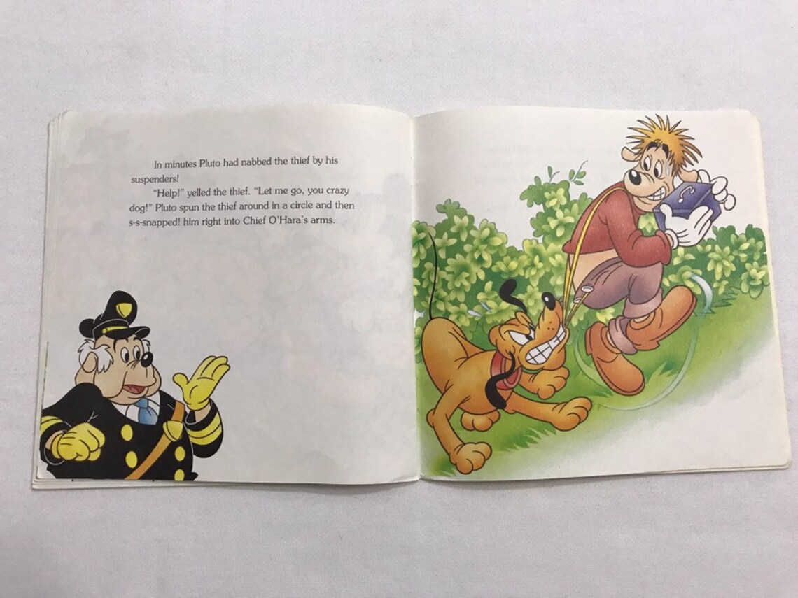 90s Toontown A Real Genuine Hero Dog Pluto Disney Kids Book | Etsy