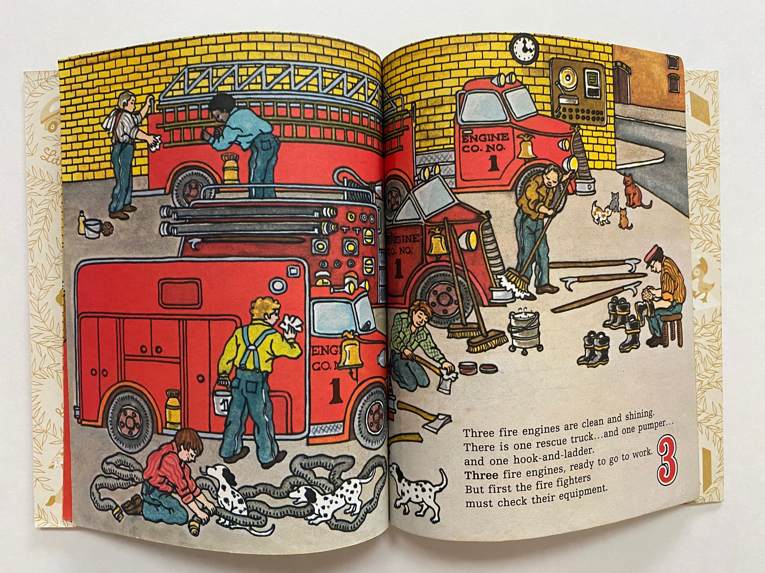 1983 the Firefighters Counting Book Little Golden Book Kids Hardcover ...