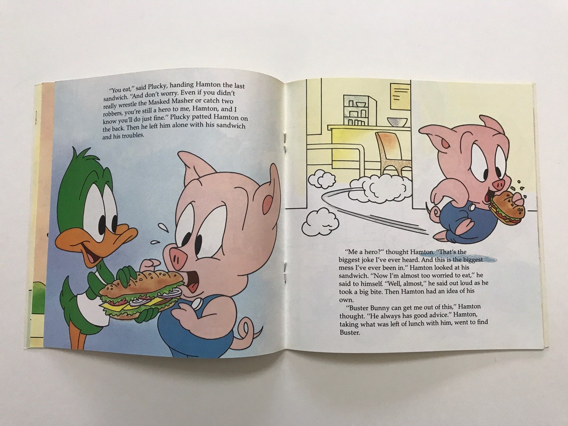 1990 Tiny Toon Adventures Book Soft Cover Kids Children Cute | Etsy
