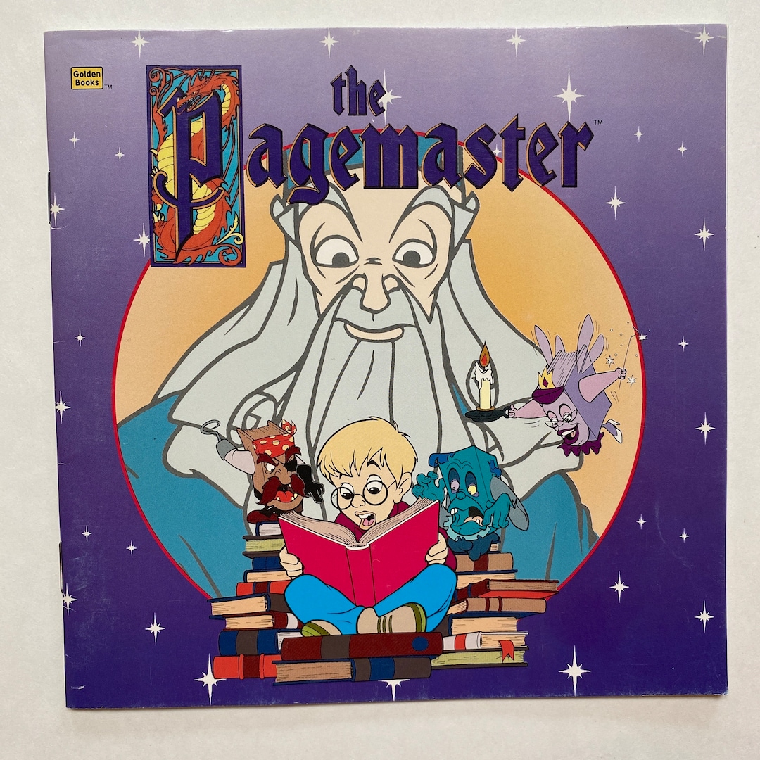 1994 the Pagemaster Soft Cover Kids Golden Book - Etsy