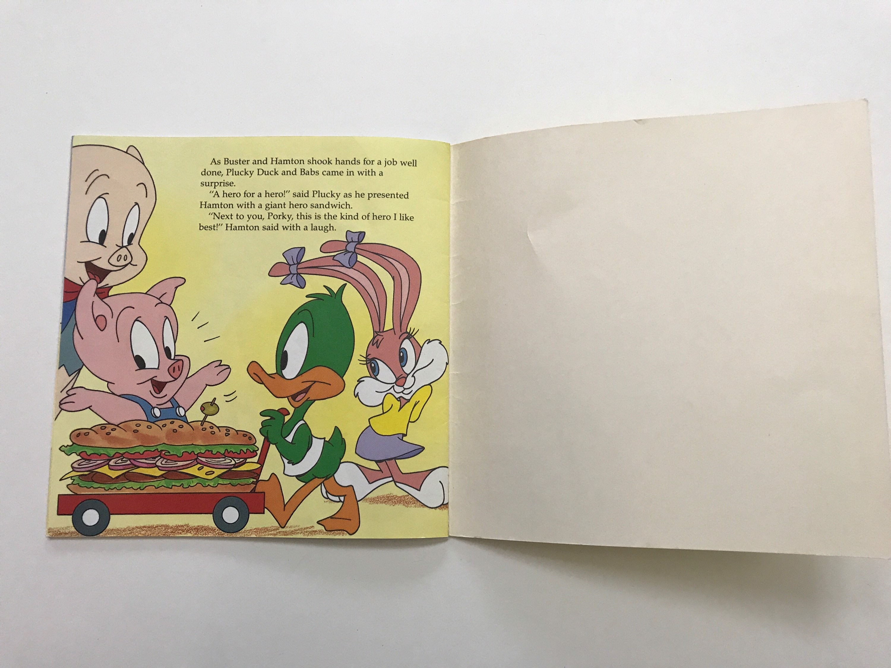 1990 Tiny Toon Adventures Book Soft Cover Kids Children Cute Story ...