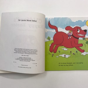 Cliffords Happy Easter Book 1994 Kids Children Reading Story Cute Big ...