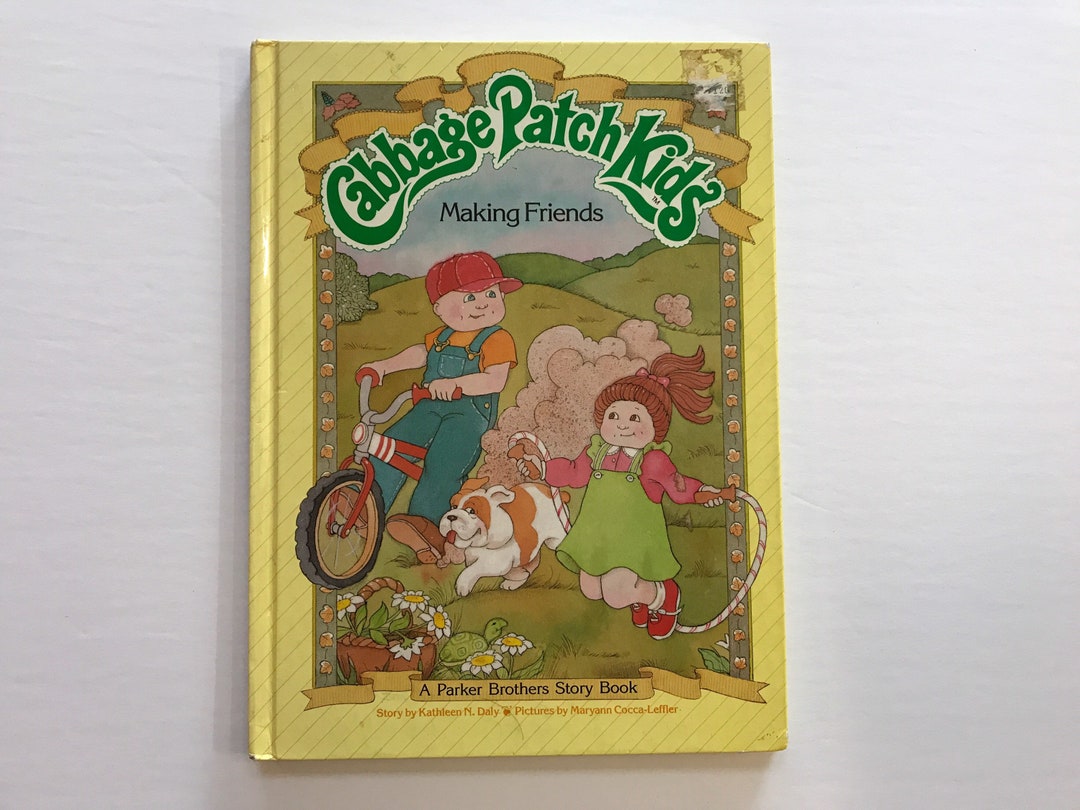 1984 Cabbage Patch Kids Book Hardcover Story Making Friends 80s Kids ...