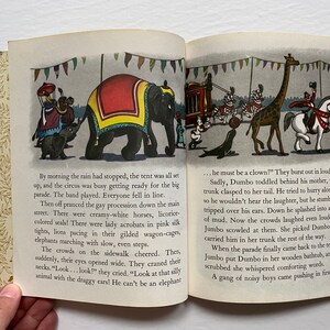 Vintage Dumbo Little Golden Book Collectible Paper Ephemera Reading ...