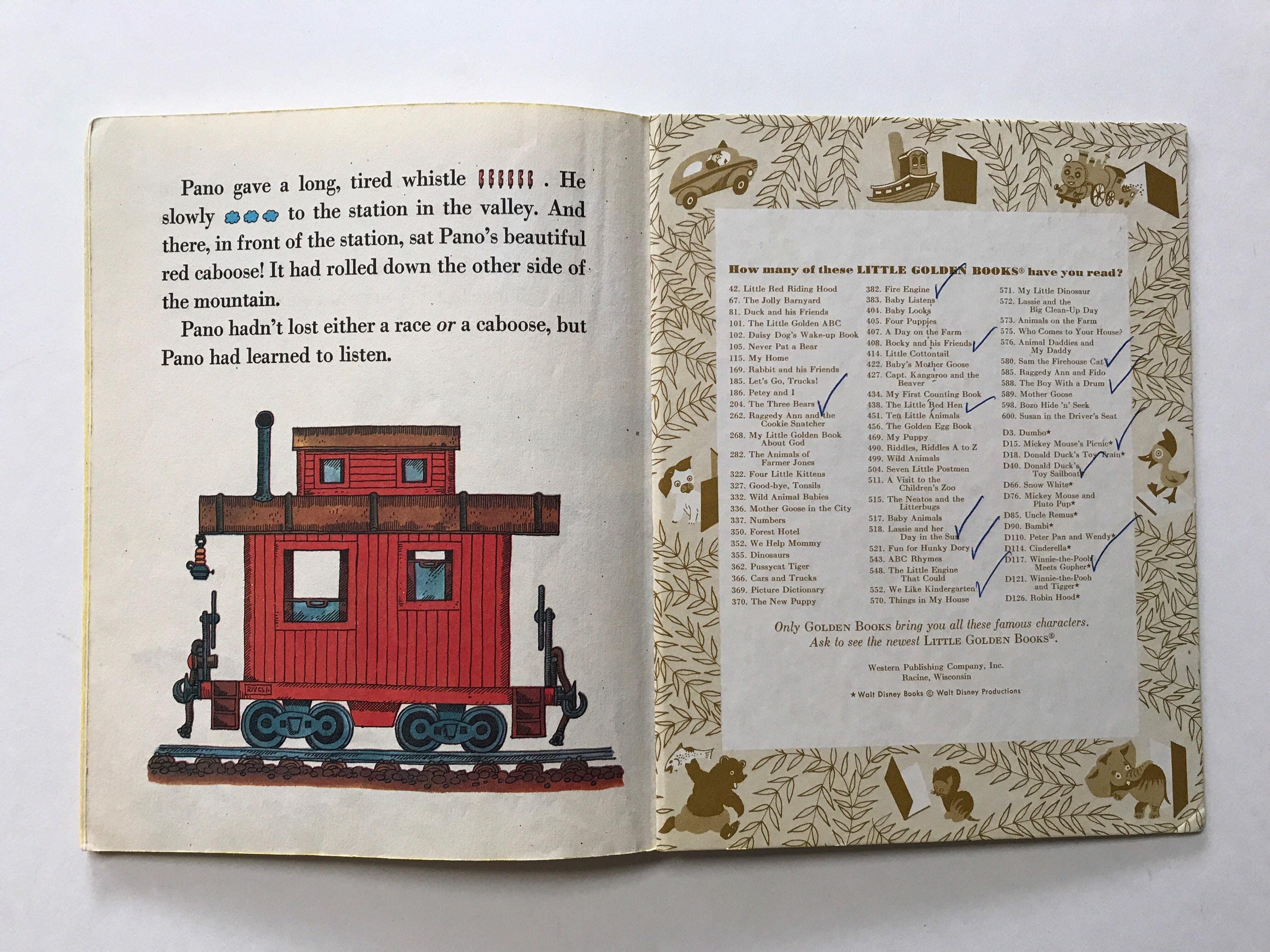 1975 Pano the Train Little Golden Book 70s Kids Hard Cover | Etsy