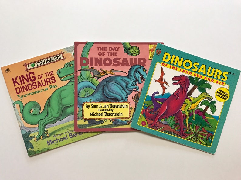 Vintage Dinosaur Books Golden Look Look Book for Kids Children Soft ...