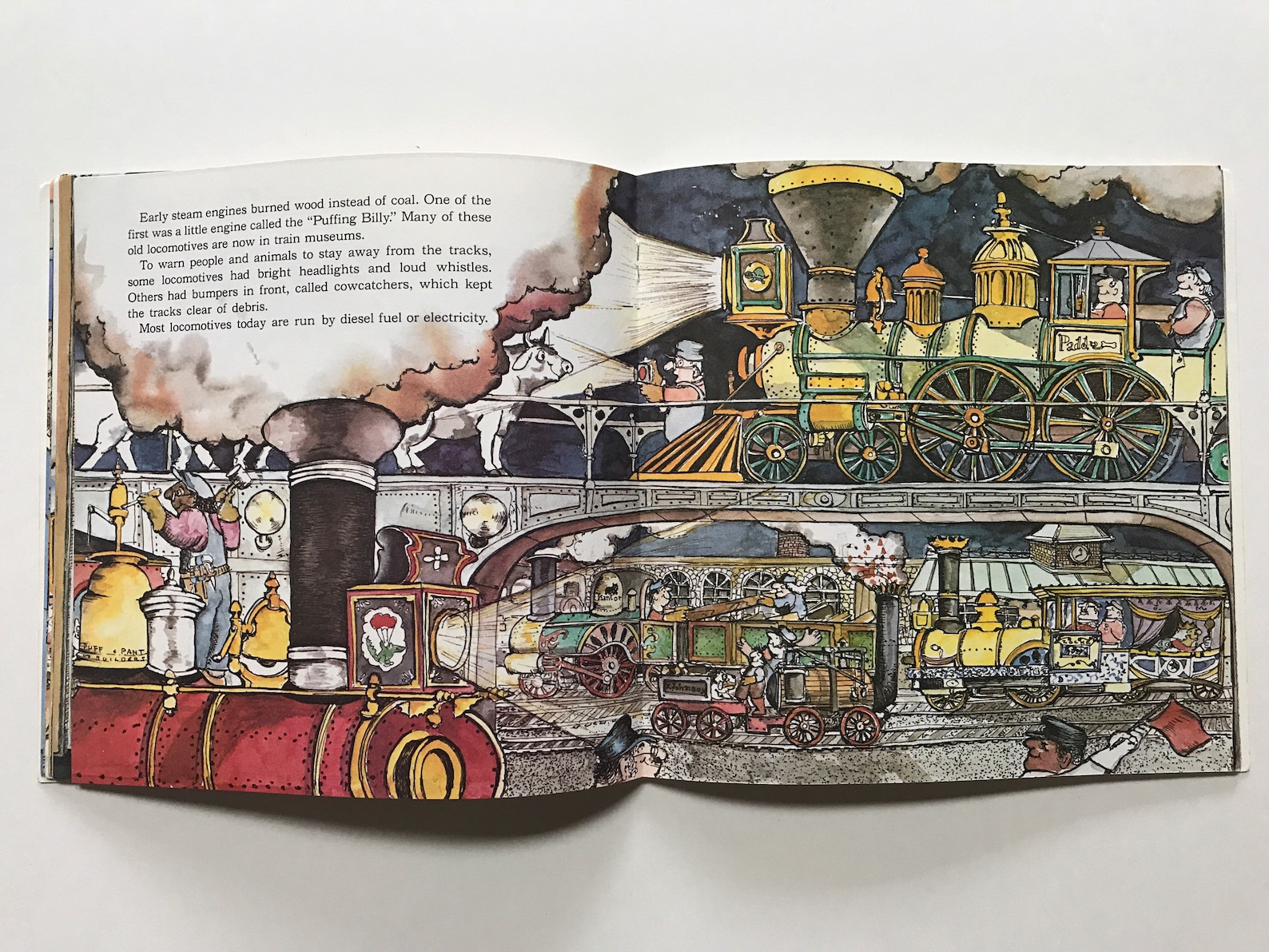 1978 Busy Trains Book Soft Cover for Kids Learning Childrens - Etsy