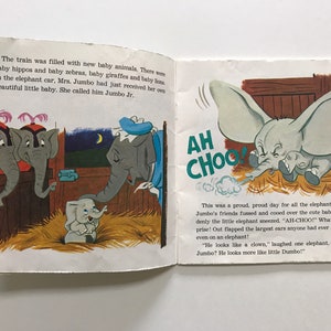 Vintage Dumbo See Hear Read Book Collectible Paper Ephemera Reading ...