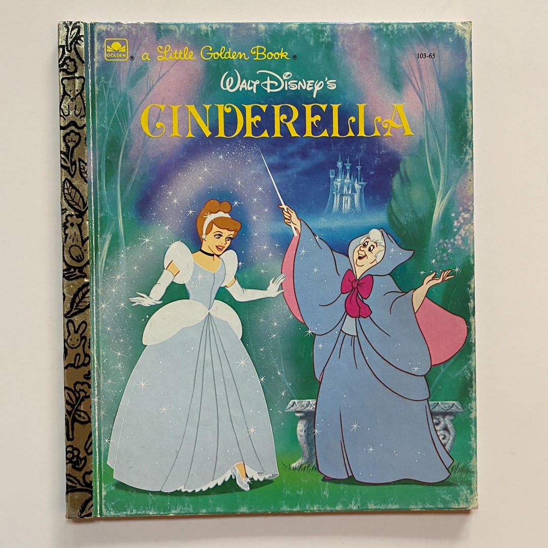 Disney Cinderella Little Golden Book 1986 Hardcover Kids Book - Etsy