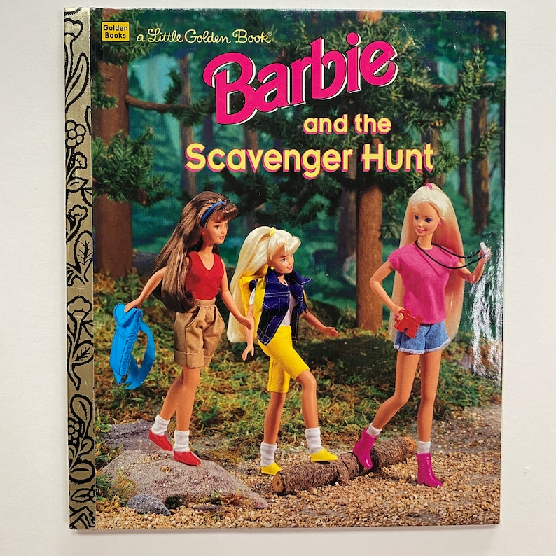 1996 Barbie and the Scavenger Hunt Little Golden Hardcover Book Mattel ...