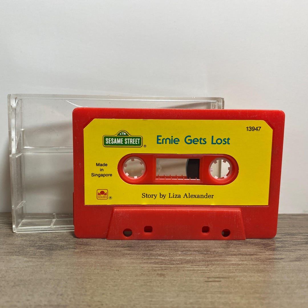 Sesame Street Ernie Gets Lost Cassette Tape 1987 - Etsy