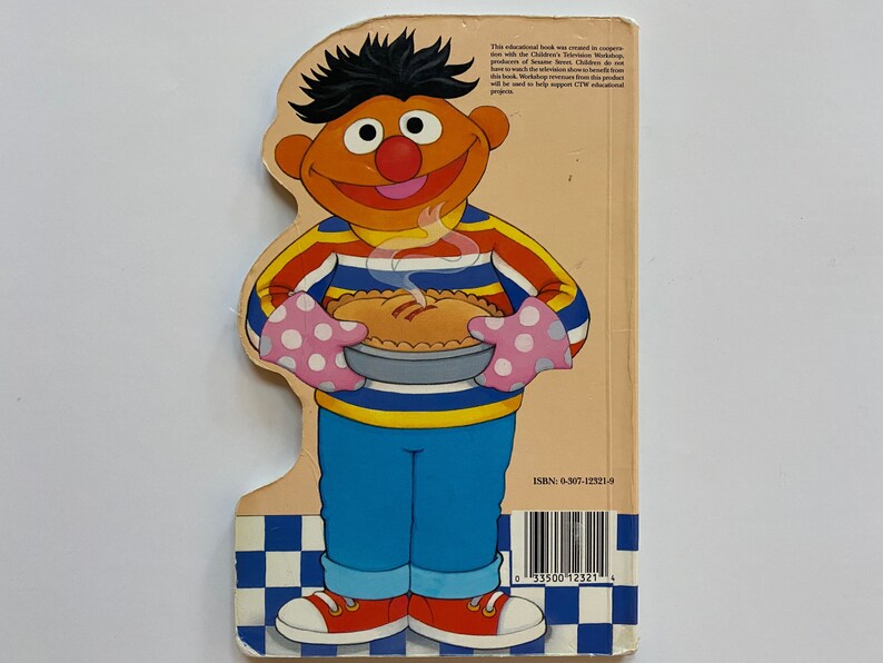 1990 Ernie Follows His Nose Board Book Jim Henson Muppets Sesame Street ...