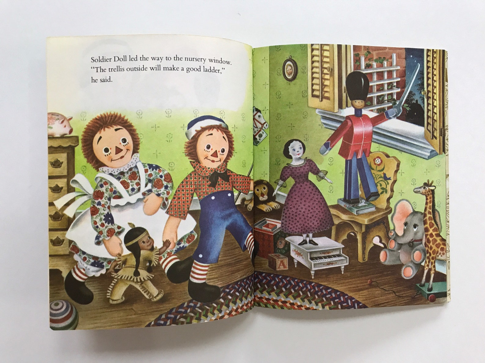 1976 Raggedy Ann and Fido Little Golden Book 70s Kids Hard Cover ...