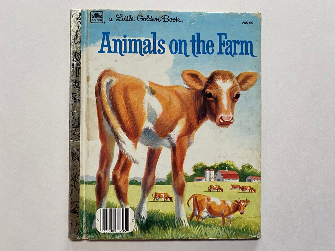 Animals on the Farm Kids Little Golden Book Children Kids Reading ...