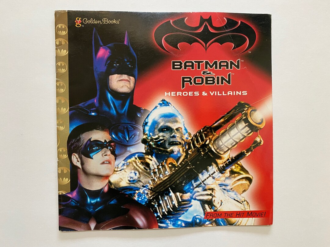 1997 Batman and Robin Golden Book Based on Movie Kids Picture Storybook ...