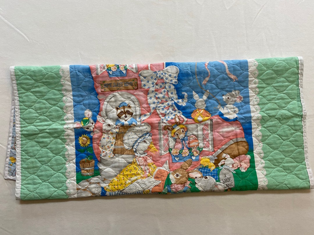 Cute Baby Blanket 80s Kids Babies Crib Blankie Nostalgic Children ...