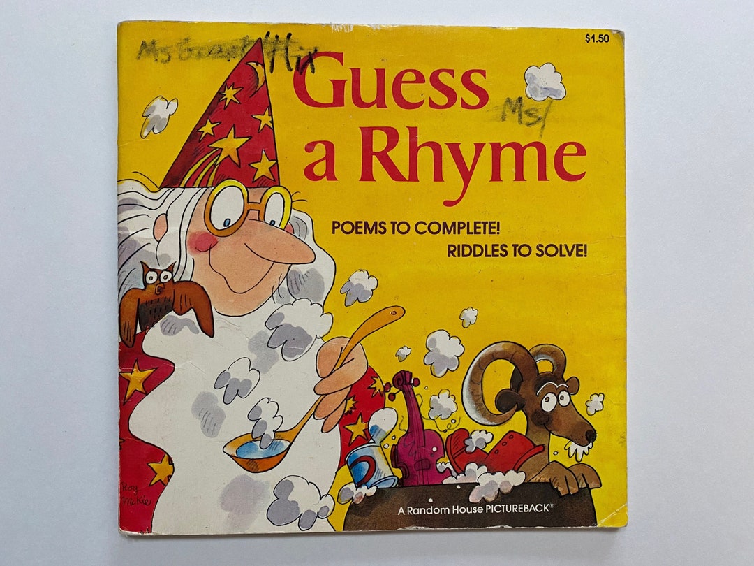 1982 Guess a Rhyme - Poems to Complete and Riddles to Solve - Etsy