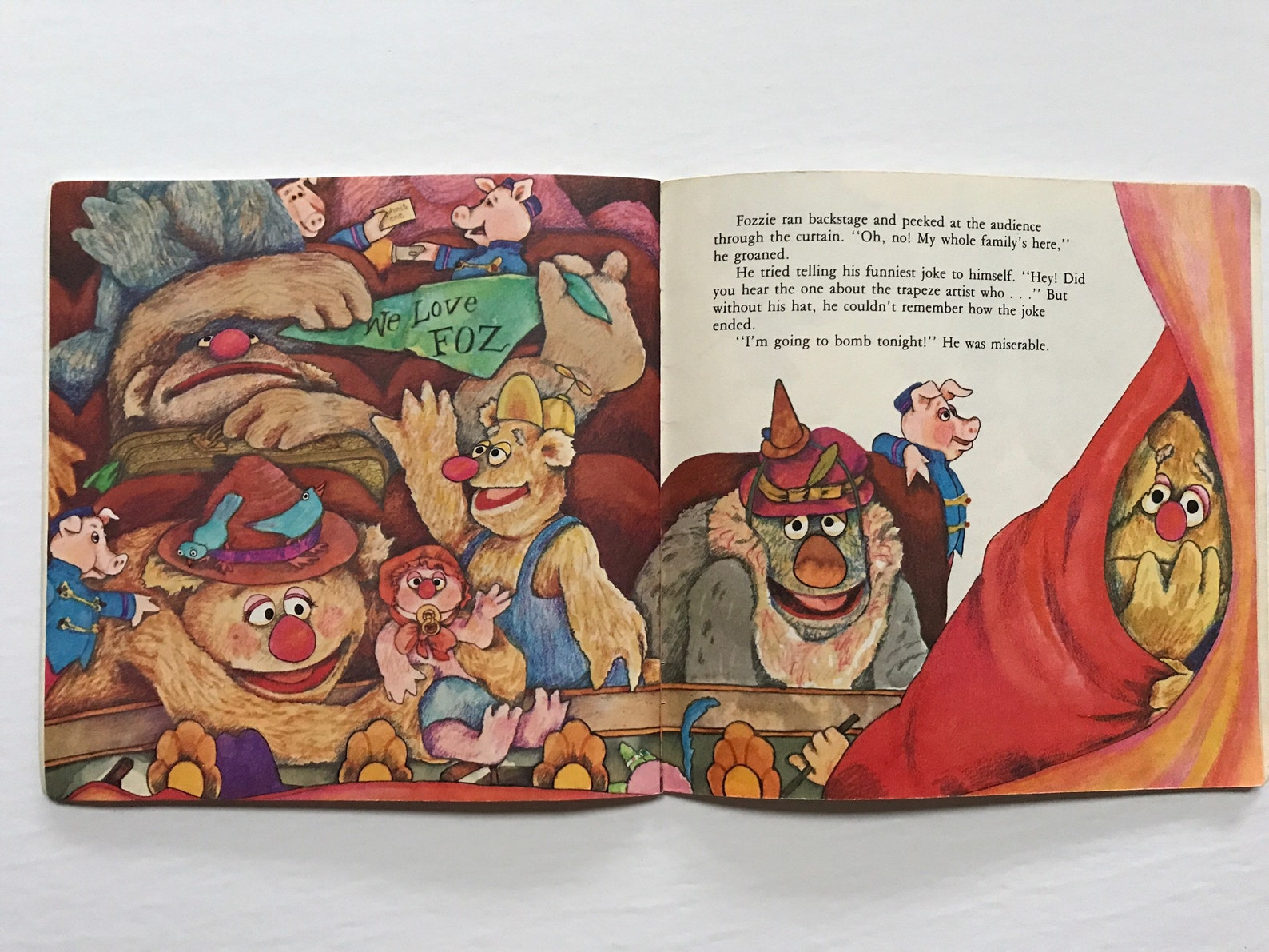 1982 the Case of the Missing Hat Soft Cover Story Reading Sesame Street ...