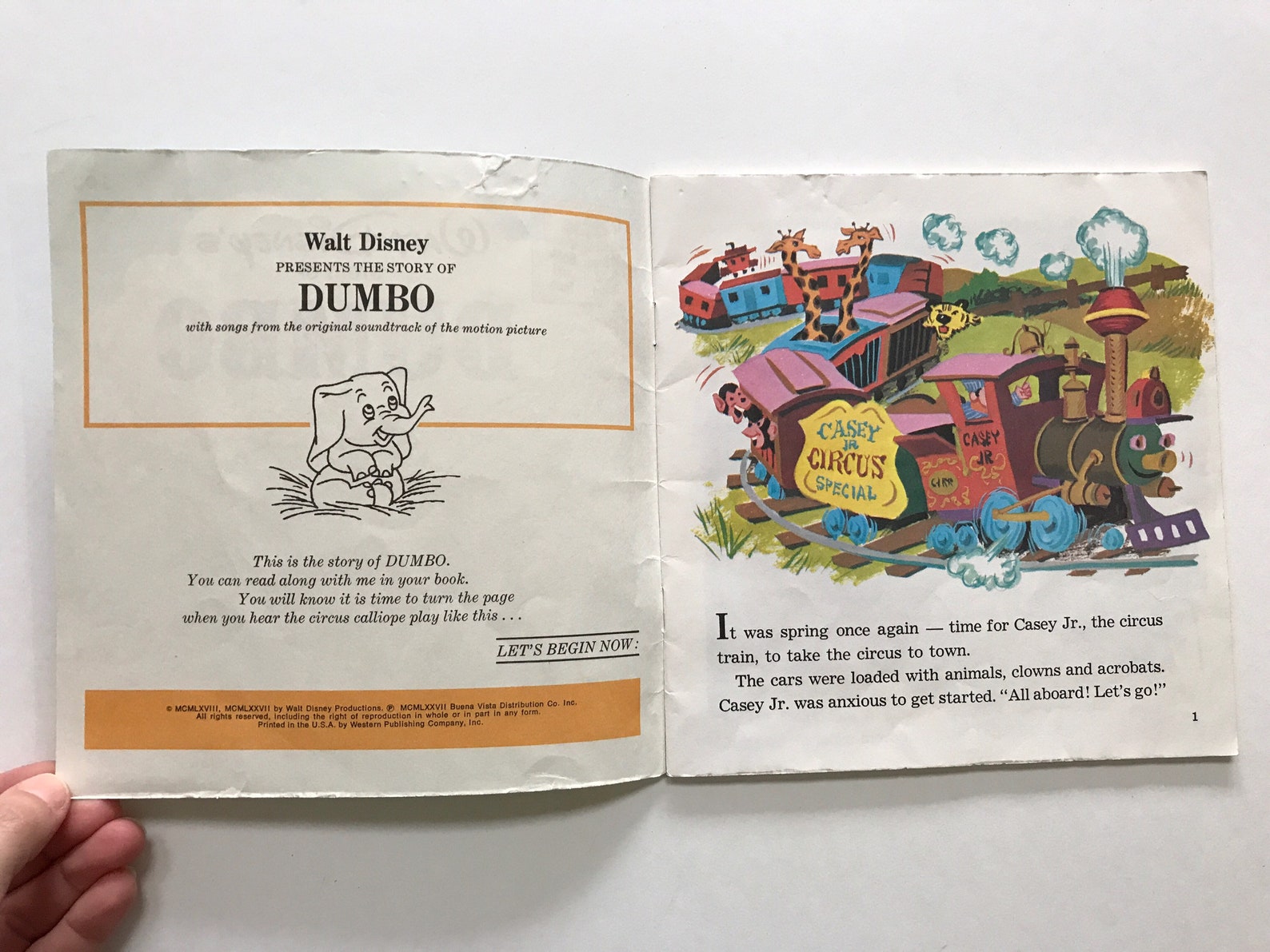 Vintage Dumbo See Hear Read Book Collectible Paper Ephemera - Etsy