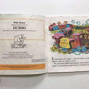 Vintage Dumbo See Hear Read Book Collectible Paper Ephemera Reading ...