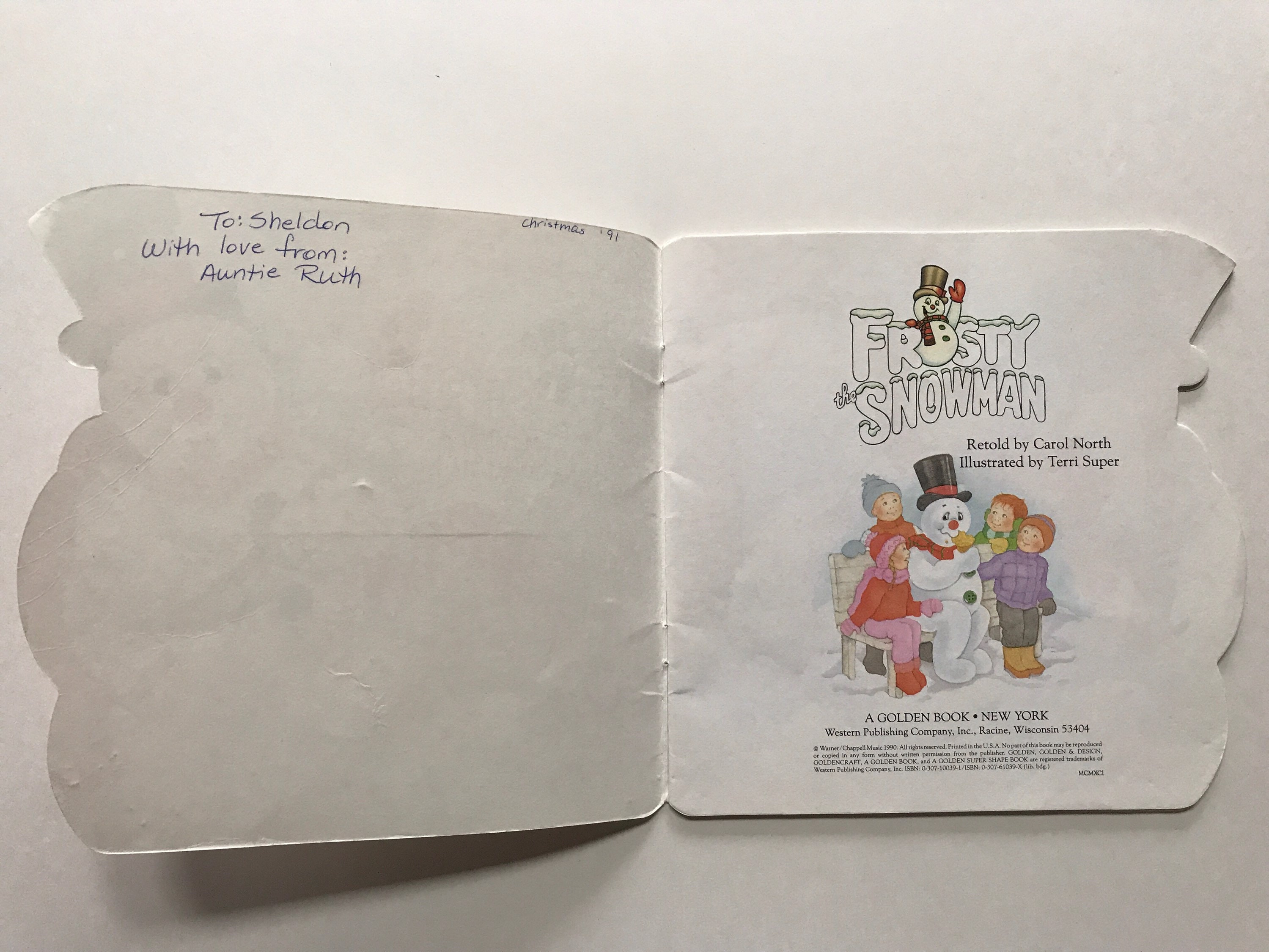 1990 Frosty the Snowman Book Soft Cover Kids Children Cute | Etsy