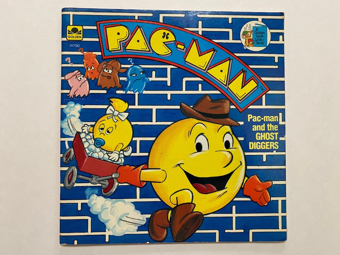 1983 Pac-man and the Ghost Diggers Soft Cover Kids Book 80s Pacman - Etsy