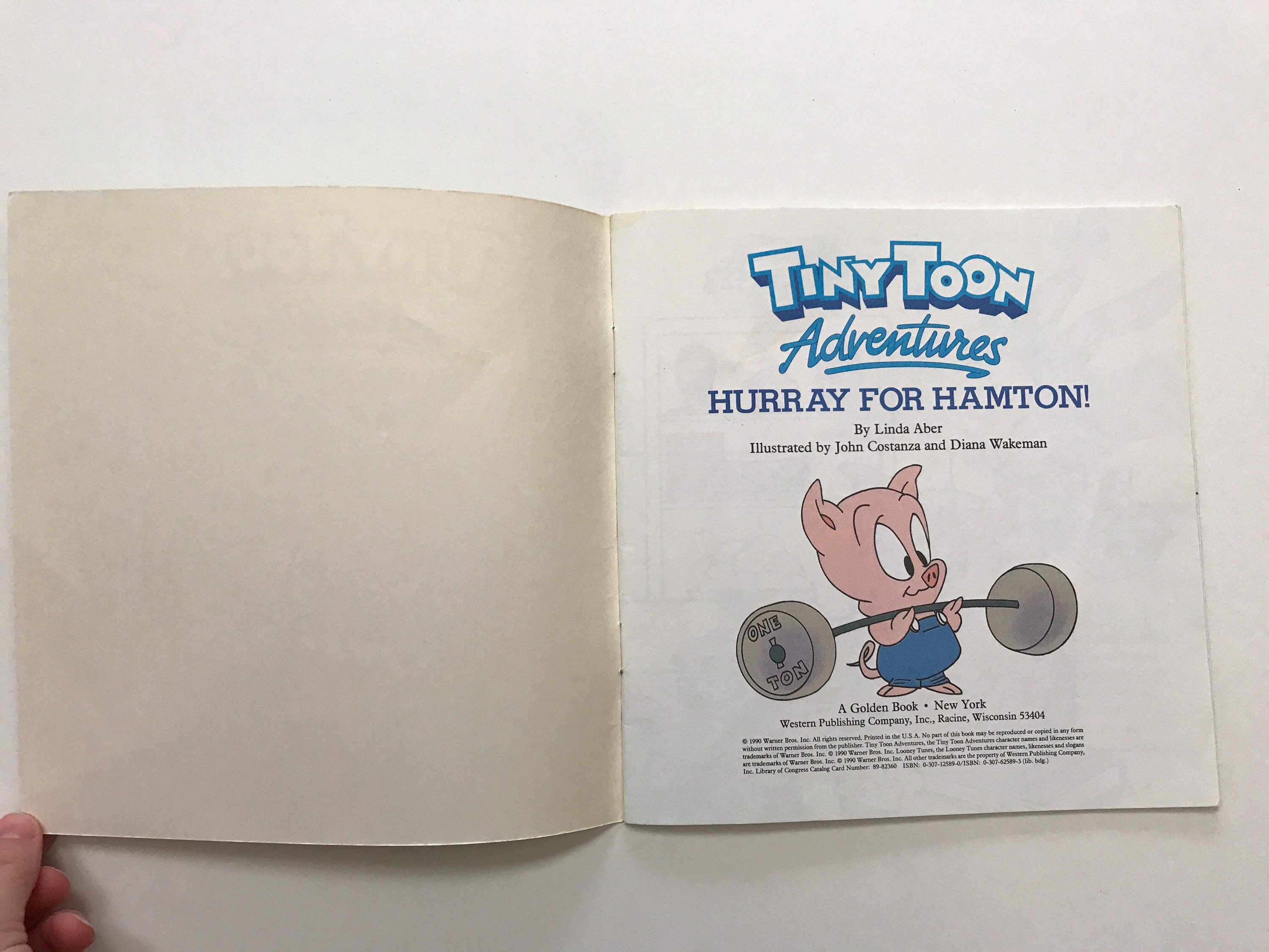 1990 Tiny Toon Adventures Book Soft Cover Kids Children Cute Story ...