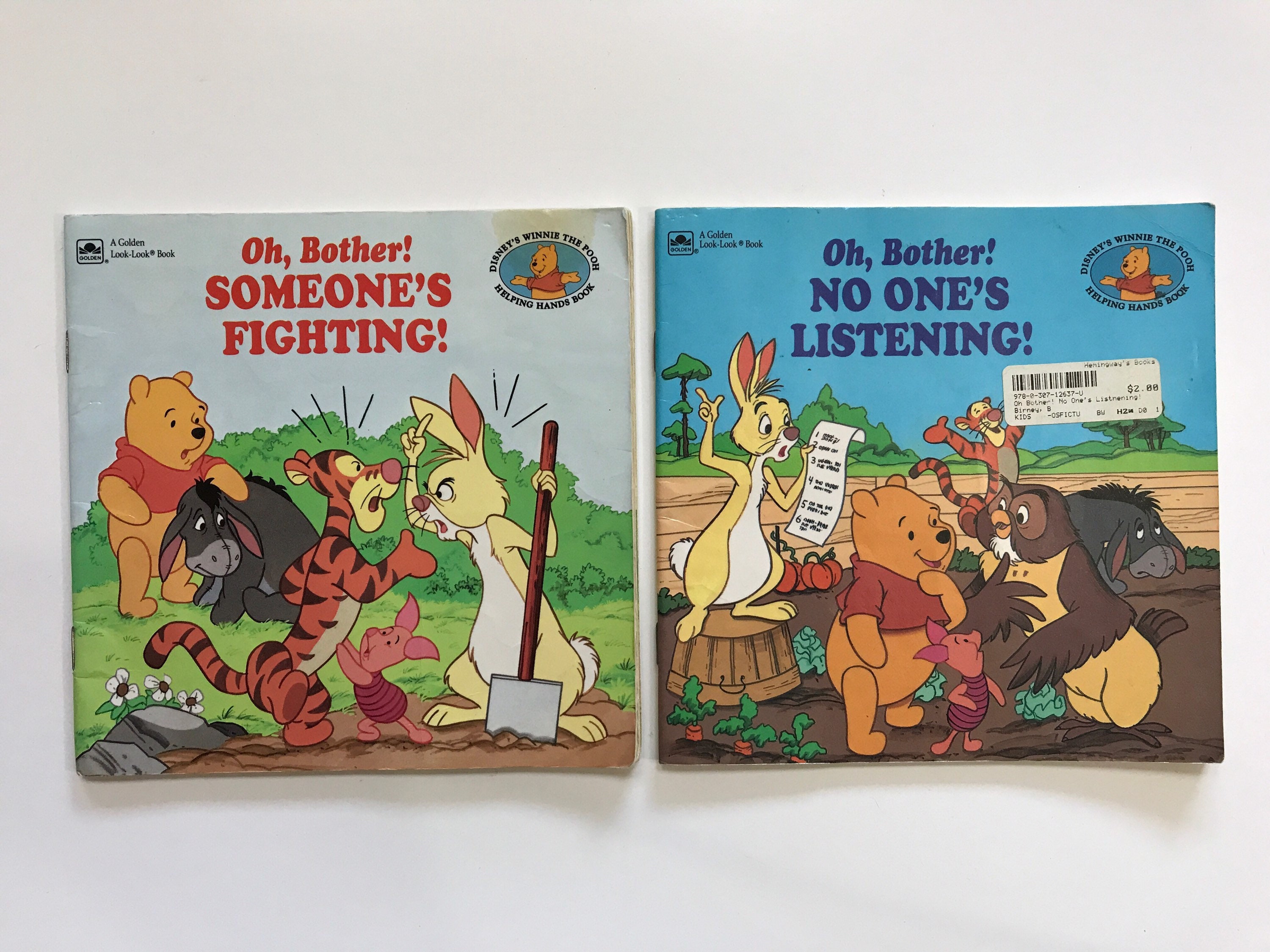 1991 Walt Disney Oh, Bother Winnie the Pooh Books Kids Paperback Story ...