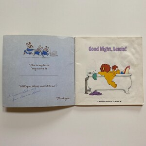 Good Night, Lewis 1986 Please Read to Me Softcover Kids Book by Harriet ...