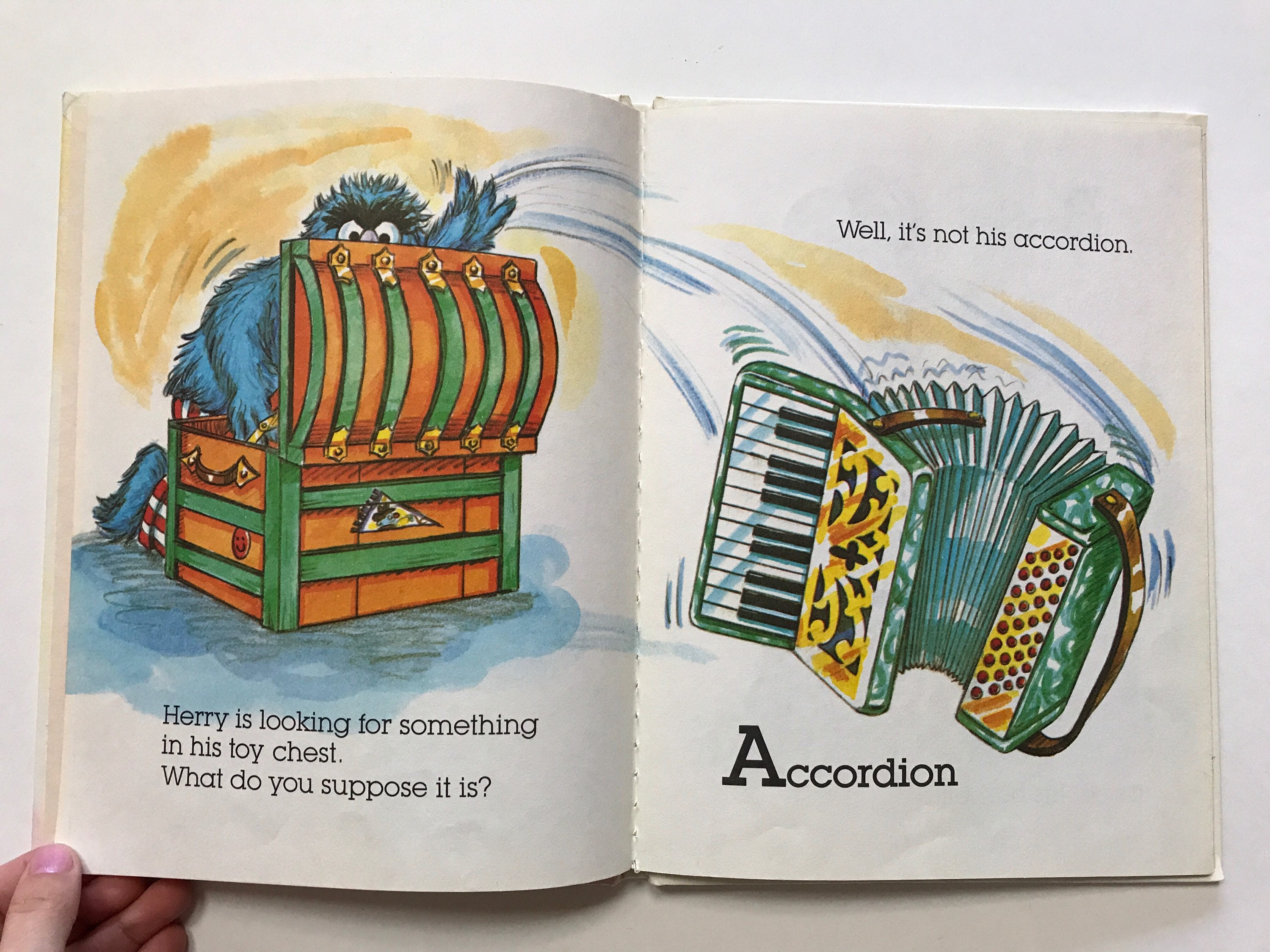 1981 ABC Toy Chest Sesame Street Book Muppets Jim Henson Kids | Etsy