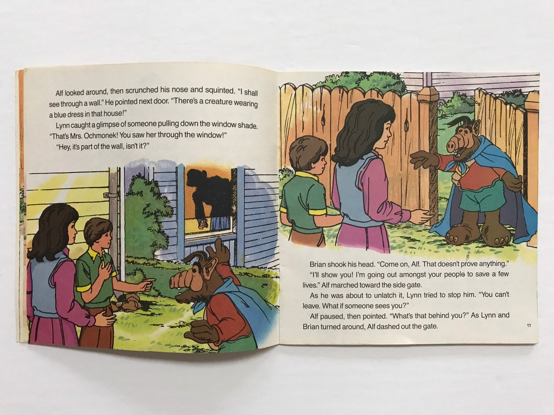 1988 Super Alf Read Along Book and Tape Book Only Cassette is Not ...