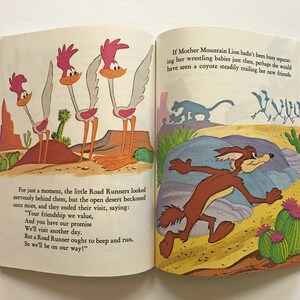 1974 the Road Runner A Very Scary Lesson Little Golden Book Looney ...