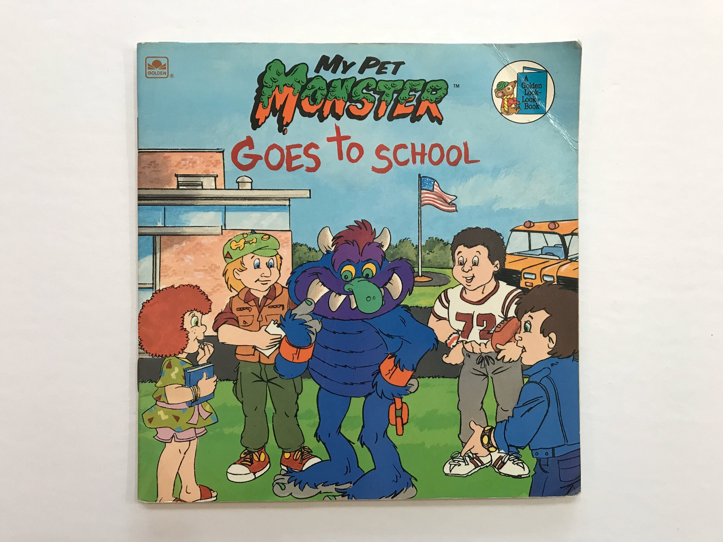 My Pet Monster Goes to School Kids Book 1986 Collectible Paper | Etsy
