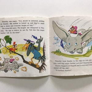 Vintage Dumbo See Hear Read Book Collectible Paper Ephemera Reading ...