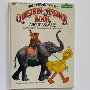 1983 Sesame Street Question and Answer Book About Animals Kids ...