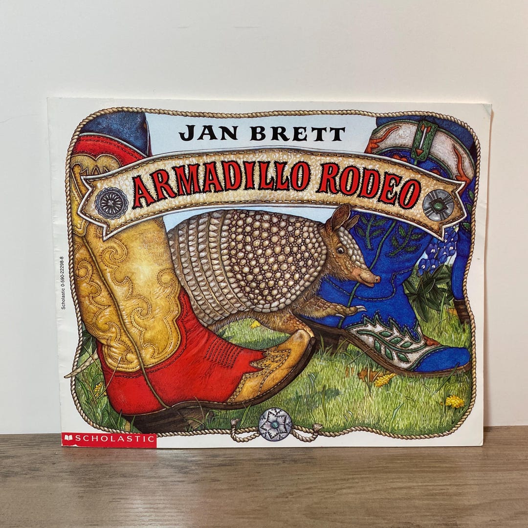 Armadillo Rodeo by Jan Brett 1996 Scholastic Softcover Book - Etsy