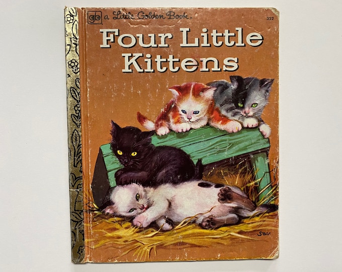 Four Little Kittens Little Golden Book Hard Cover Kids Children 80s ...