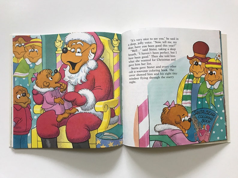 1984 the Berenstain Bears Meet Santa Bear Kids Childrens Book - Etsy