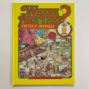 1990 Detective Donald Look and Find Book Search Hidden Object Kids ...