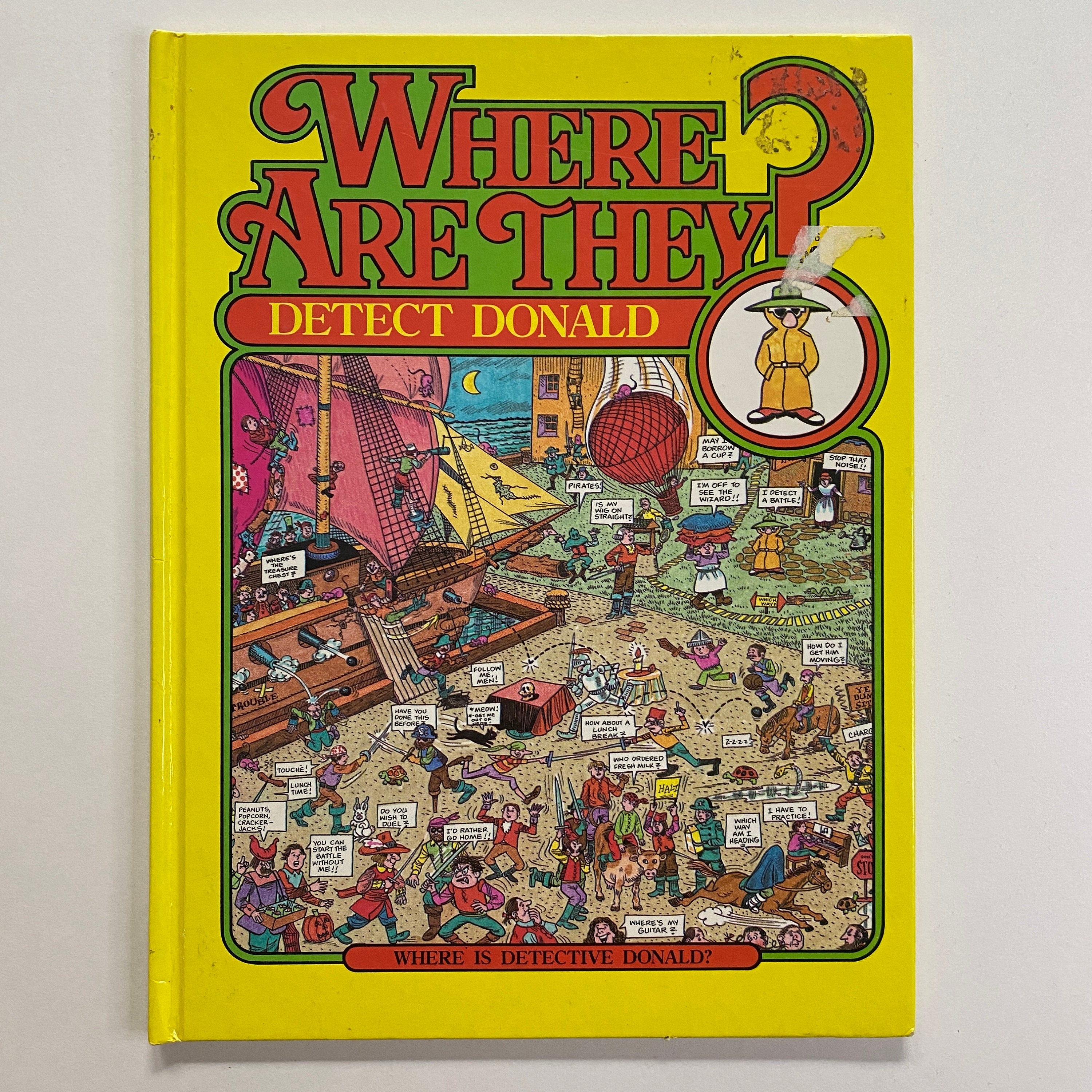 1990 Detective Donald Look and Find Book Search Hidden Object Kids ...