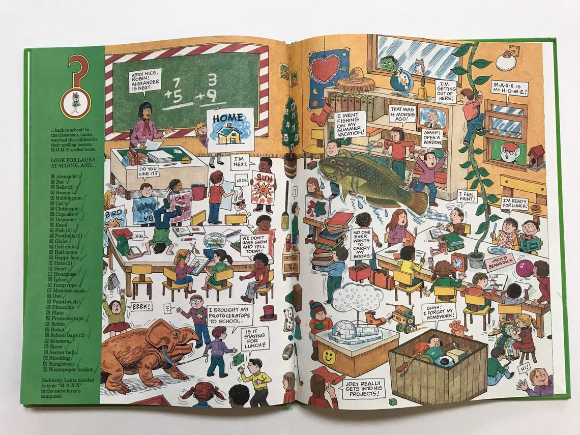1990 Where Are They Look for Laura Fun Search and Find Kids - Etsy