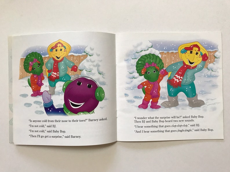1994 Barneys Wonderful Winter Day Softcover Kids Book Story - Etsy