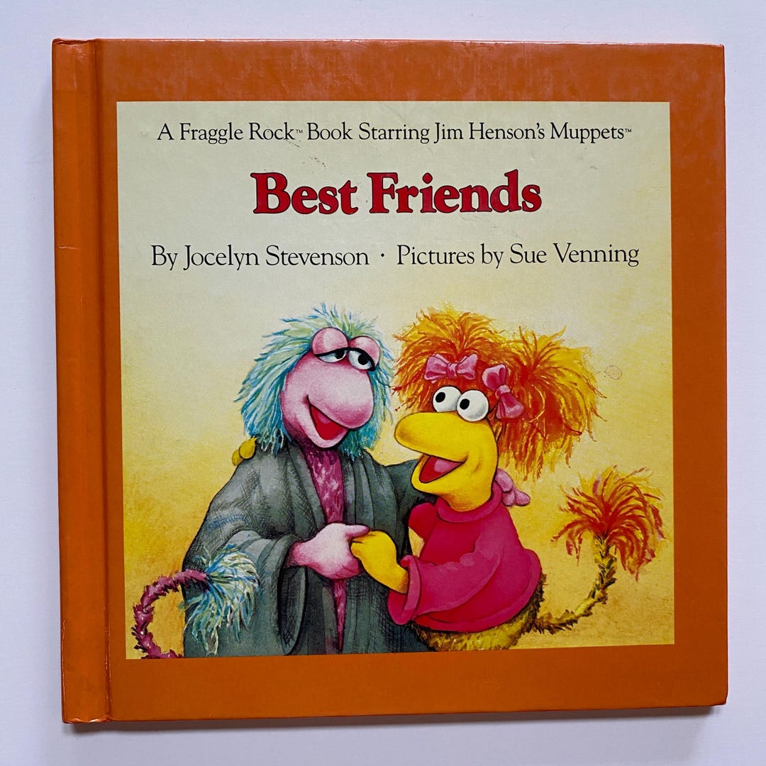 1984 Fraggle Rock Best Friends Hard Cover Book Jim Henson Muppets - Etsy