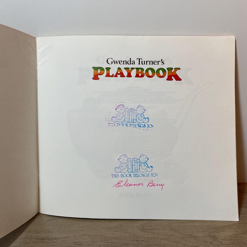 Gwenda Turner's Playbook Softcover Kids Book 1985 Picture Puffins ...
