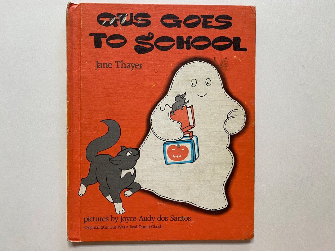 1982 Gus Goes to School Kids Book Halloween Ghost Spooky - Etsy