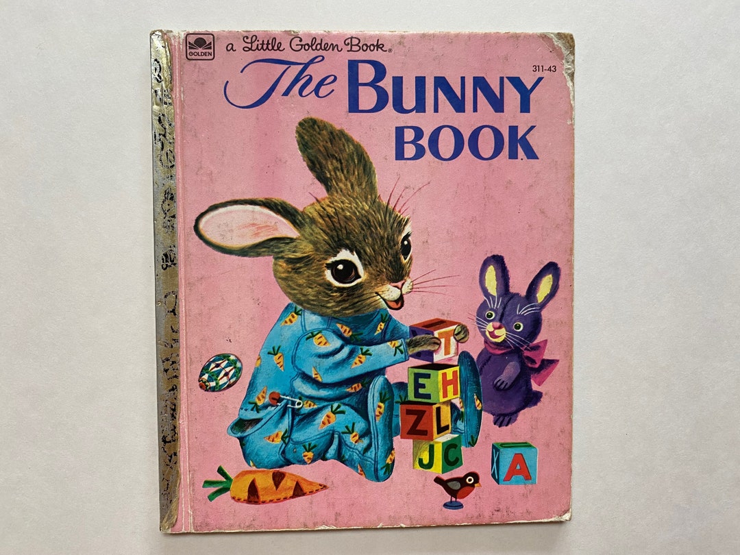 Vintage the Bunny Book Little Golden Book 80s Reprint Kids Hard Cover ...