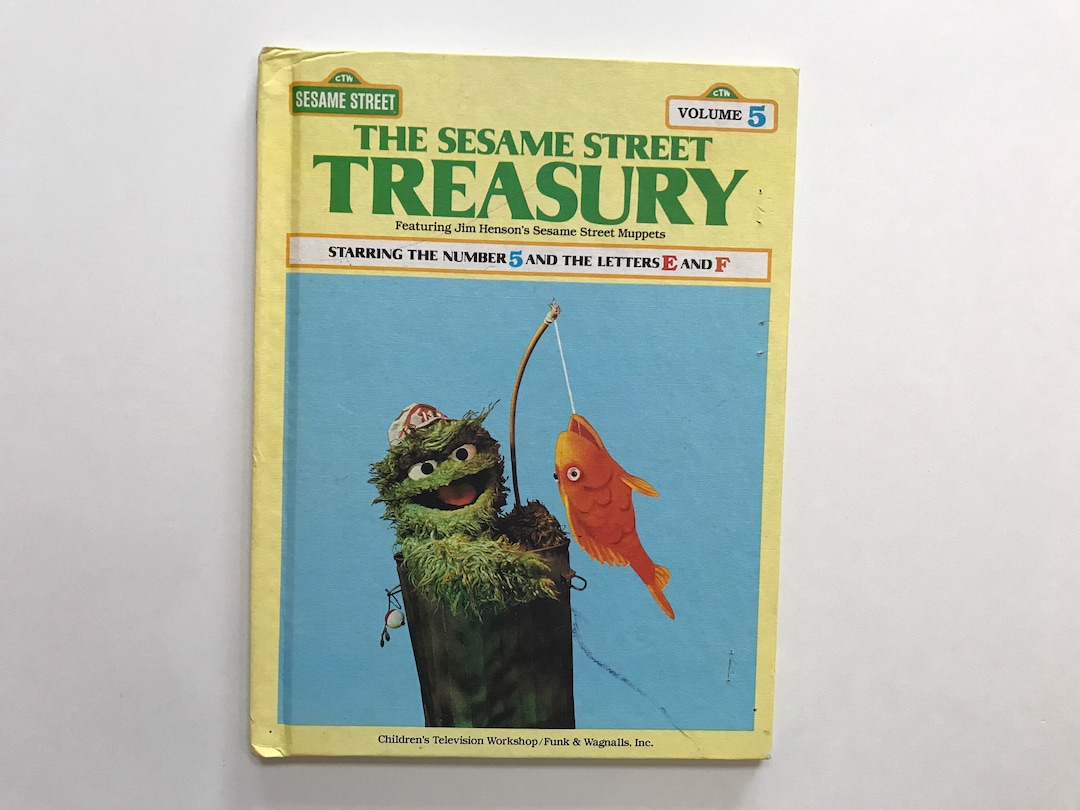 1983 the Sesame Street Treasury Book 5 Muppets Jim Henson Kids Hard ...