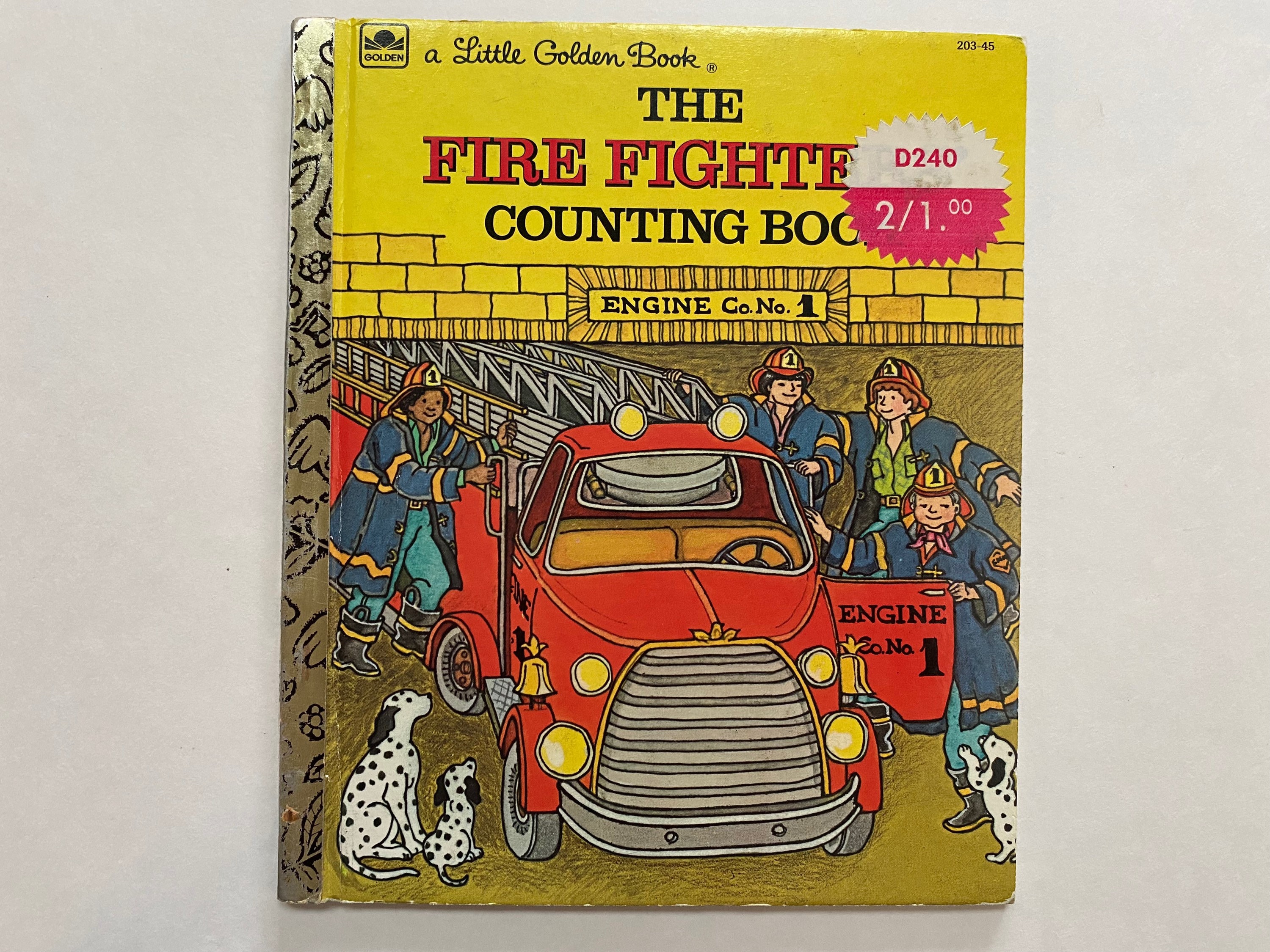 1983 the Firefighters Counting Book Little Golden Book Kids Hardcover ...